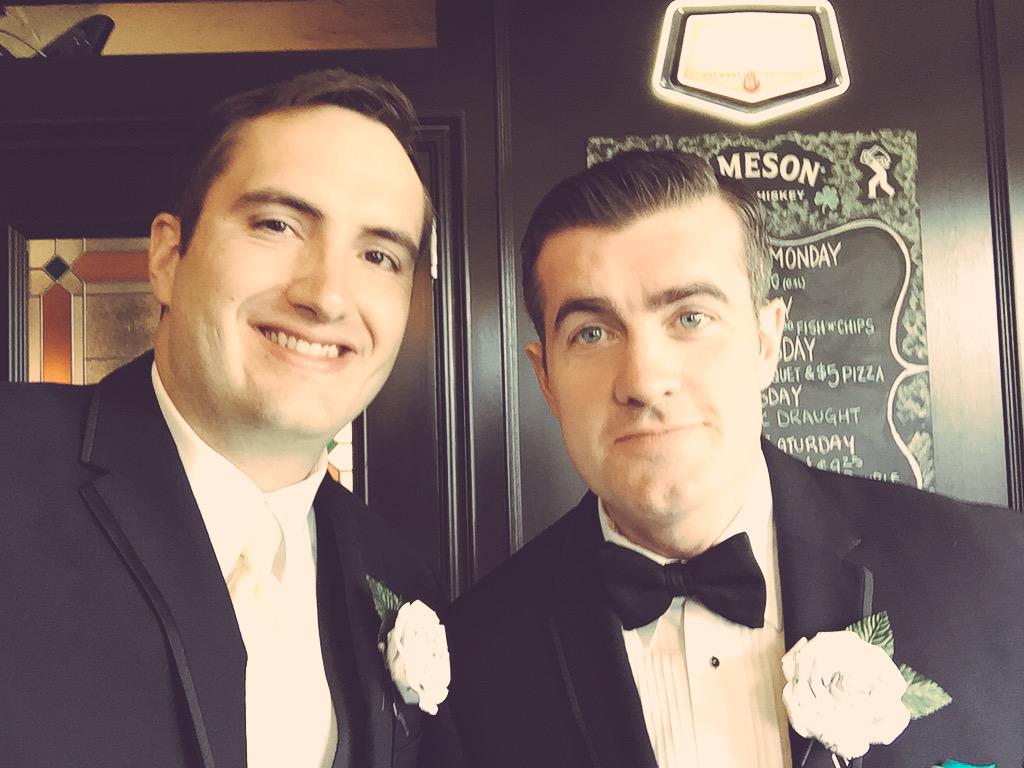 Honoured to stand up with Bill Fortier at his wedding this afternoon in ...