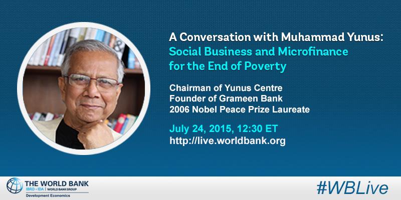 Prof. Yunus, founder of Yunus_Centre, speaks on how socialbusiness can ...