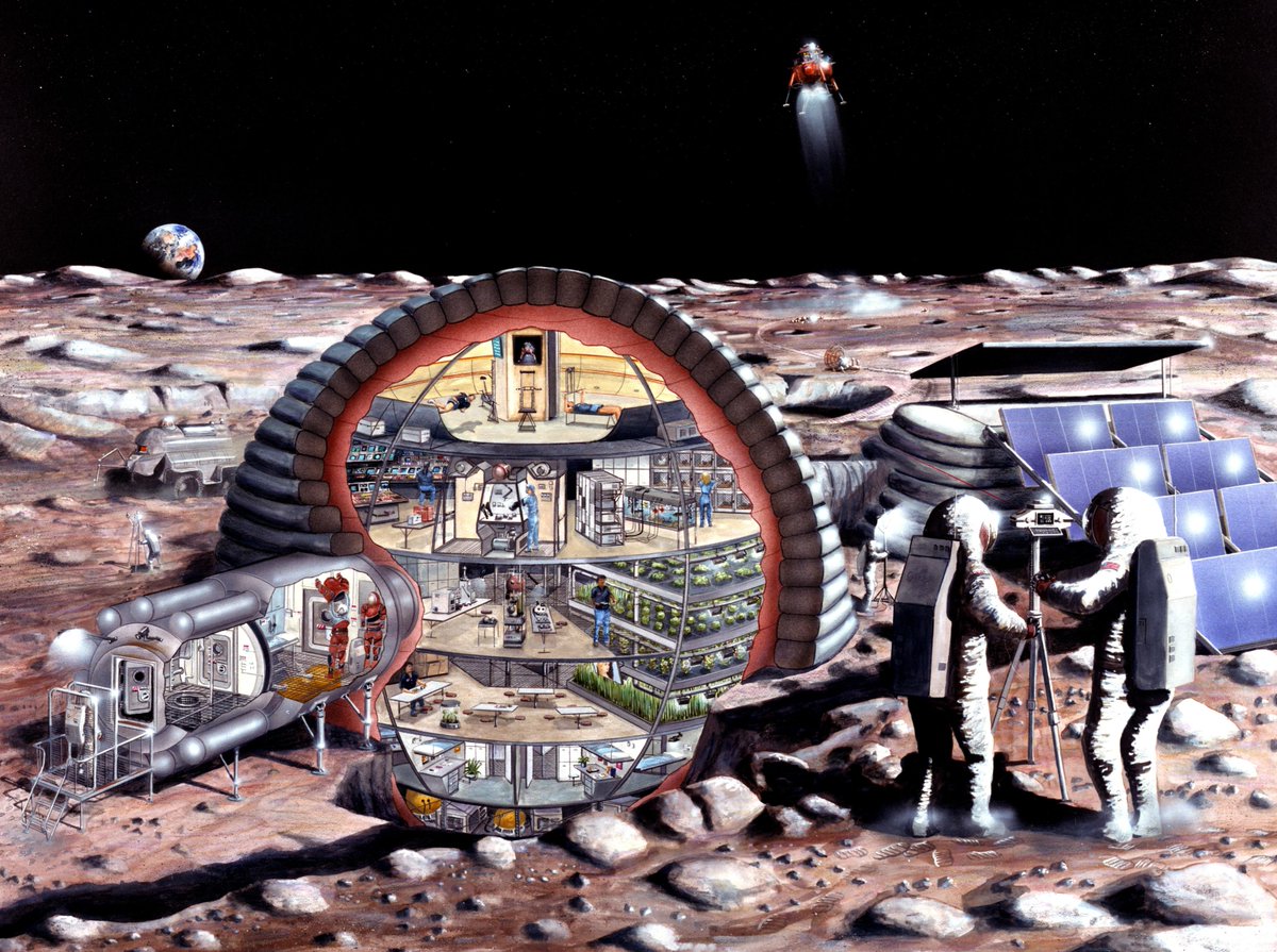 Moon Base Concept Art