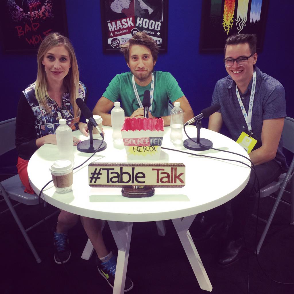 Maude, Suptic and Gavin Free doing #TableTalk at Vidcon. : r/SourceFed