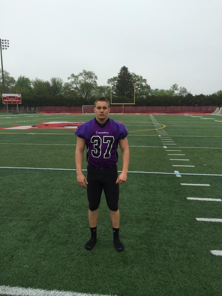 Logan Davis 6' 205 LB/FB from Rockford Lutheran IL runs a 4.55 and ...