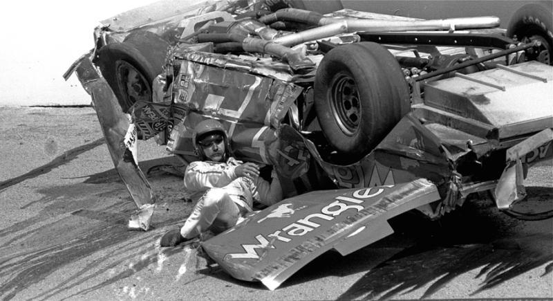 Tim Richmond Helping Dale Earnhardt After a Crash. Pocono, 1982 : r/NASCAR