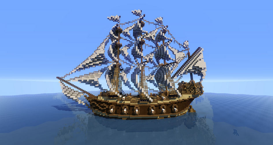 Minecraft Pirate Ship Tutorial