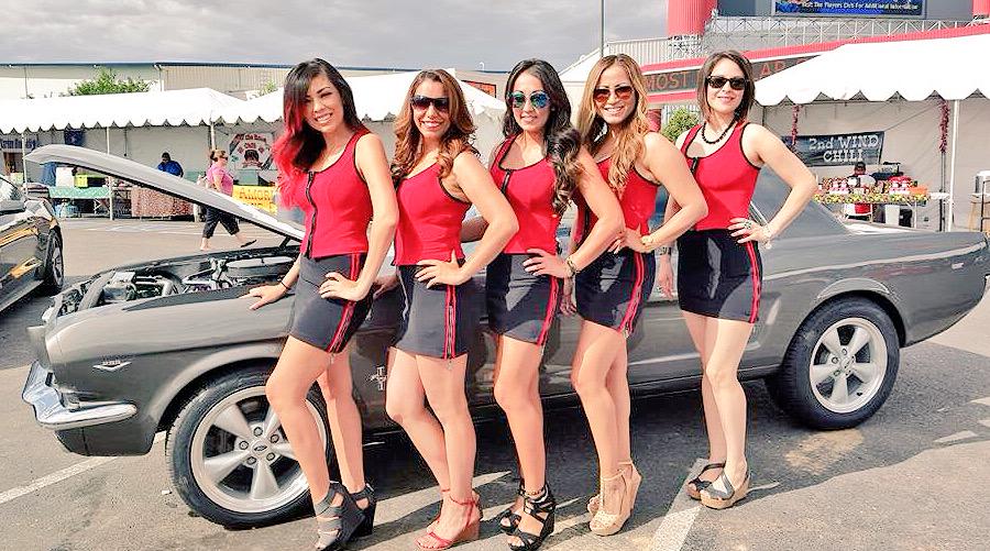 Route 66 Girls Metallmalerei, Pin Up Girls, Tankstelle, Motorrad, Full