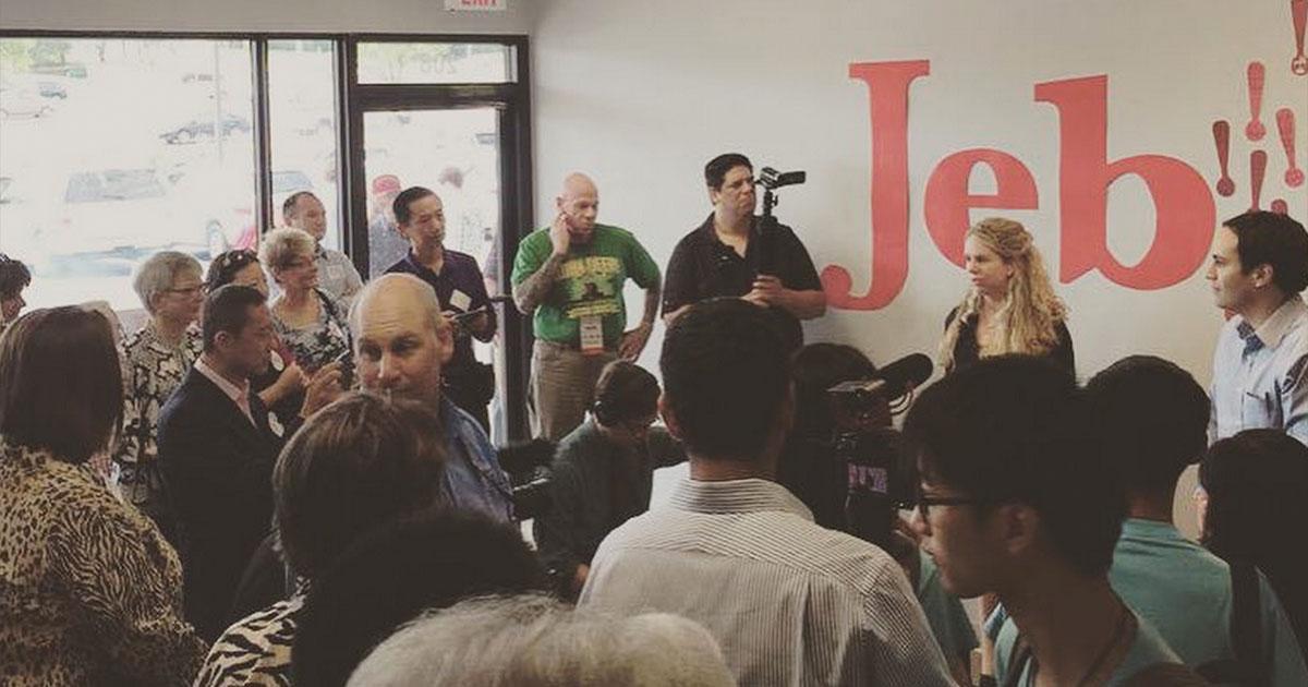 Check out what Jeb Bush considers a packed house