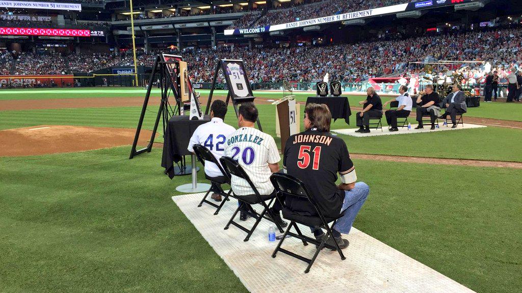 [ARI] 랜디 존슨 영구결번식.jpg : MLBPARK