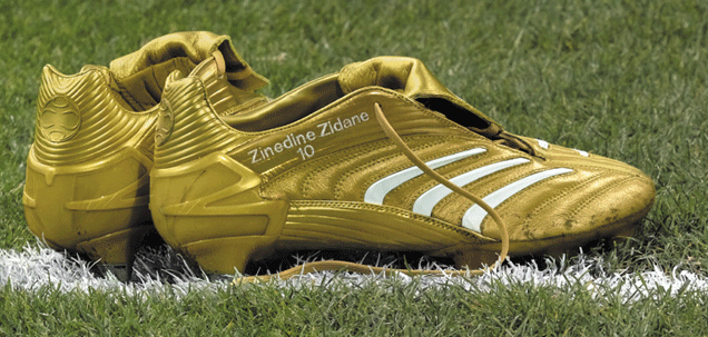Zinedine zidane's world cup final boots. the last pair he ever wore ...