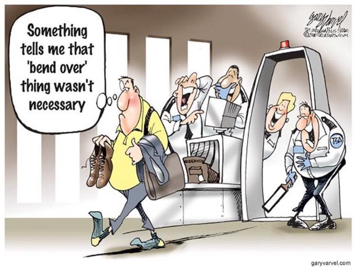 Cartoon Airport Security