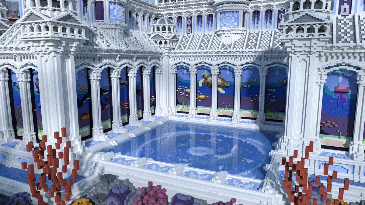 Minecraft Underwater Castle