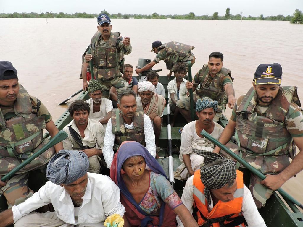 In pictures: Indian Army at rescue mission in flood hit Gujarat ...