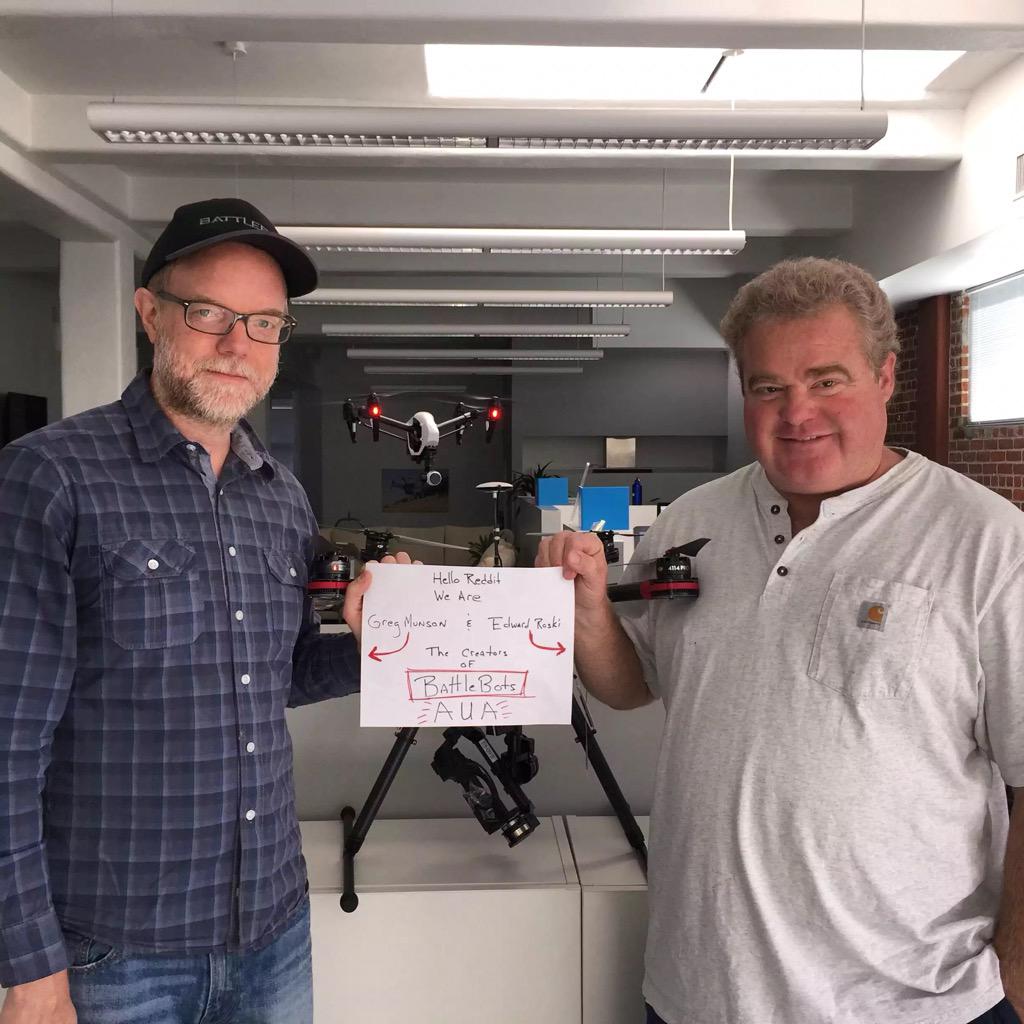 Greg Munson and Trey Roski (the founders of BattleBots) will be at ...