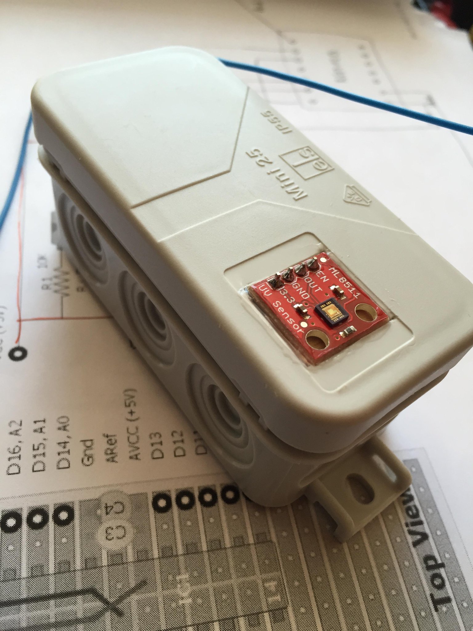 Arduino Praxis On Twitter Uv Sensor Node Ml8511 Sensor Board From Sparkfun Uv Sensor