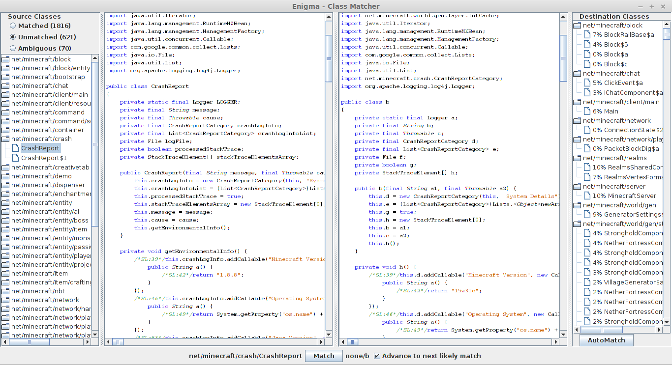 Blog: Minecraft deobufuscation mappings for v1.9 snapshot 15w31c ...