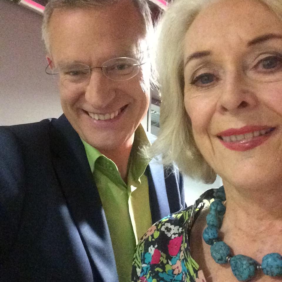 Filming with the ever-classy Judith Keppel (just don’t ask her if she’s ...