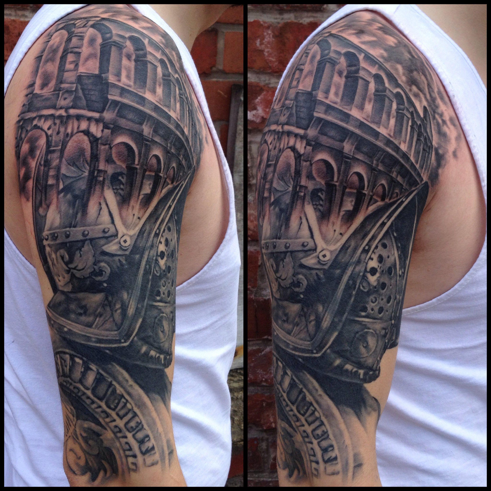Gladiator Colosseum Tattoo