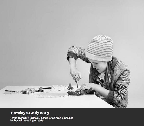 Enabling The Future on Twitter: "@Enablethefuture's 9yo Torrae w #3Dprinted hands 4 kids ...