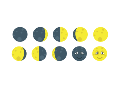 Emoji Moon Faces