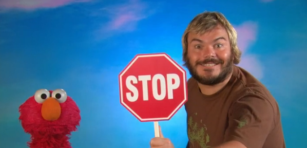 They might've had too much coffee, but Elmo and Jack Black give a mean ...