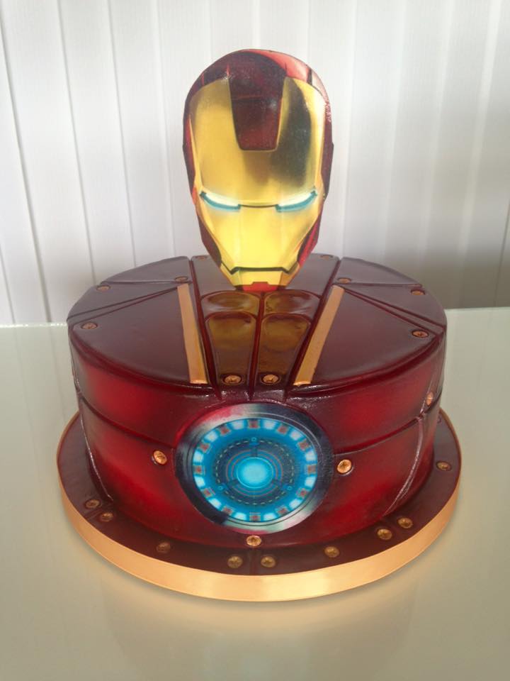 Iron Man Face Cake
