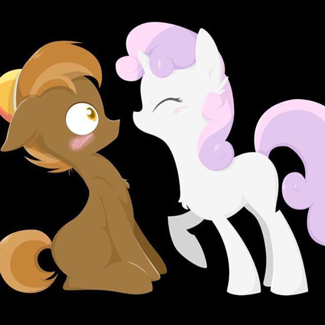 Mlp Sweetie Belle And Button Mash