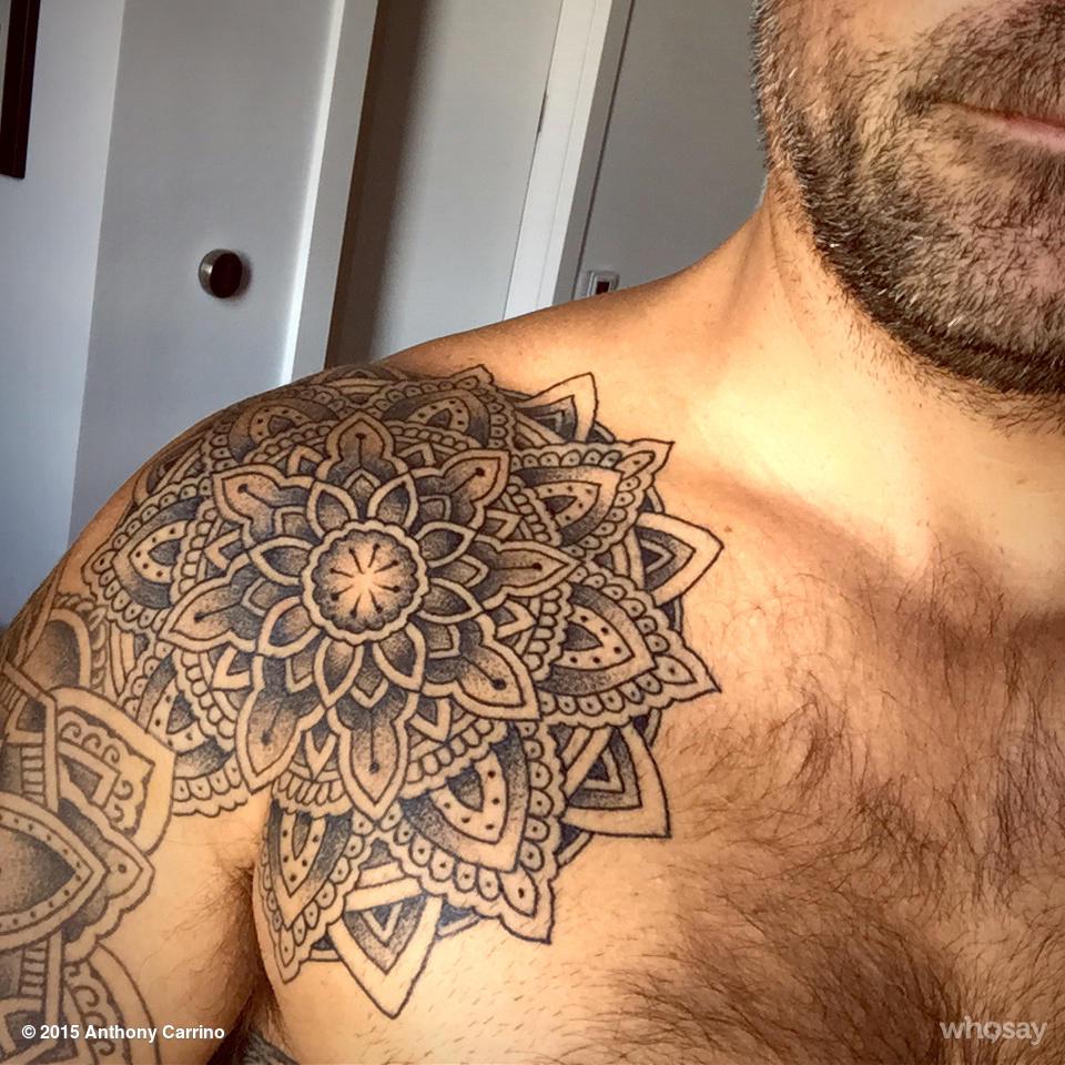 Mandala Tattoo Shoulder Cap