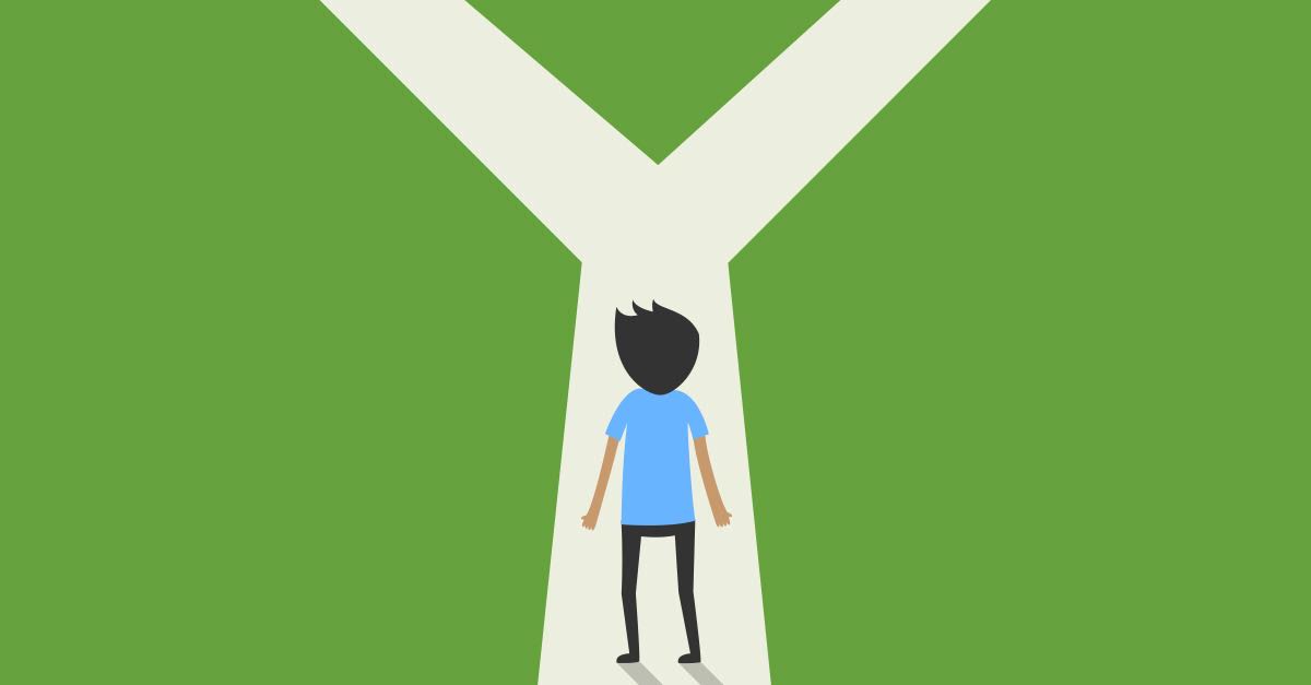 Two Roads Diverged Clipart