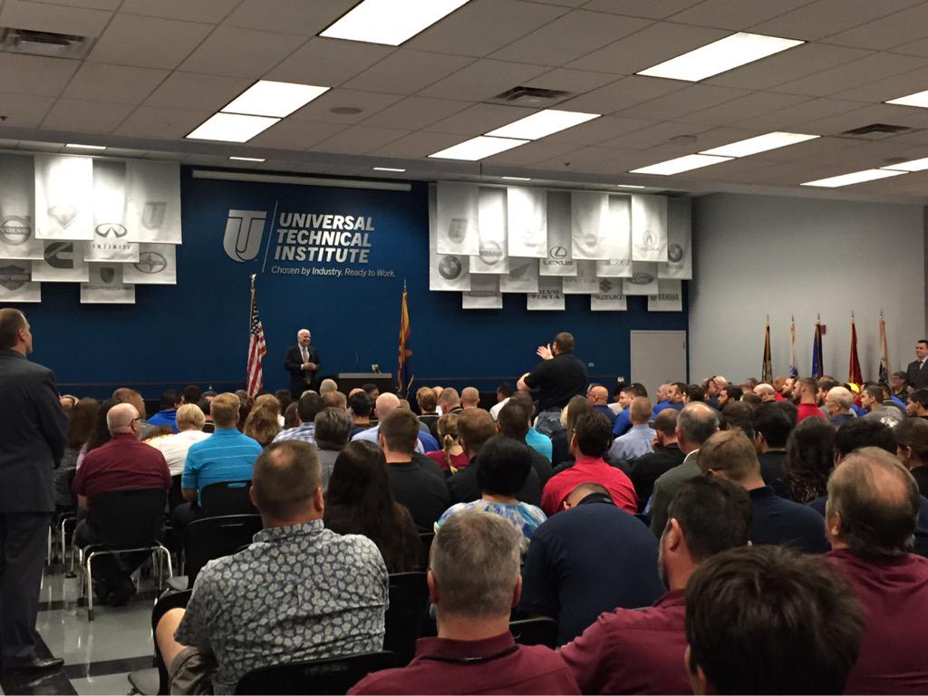 Great turnout for town hall at universal technical institute in ...