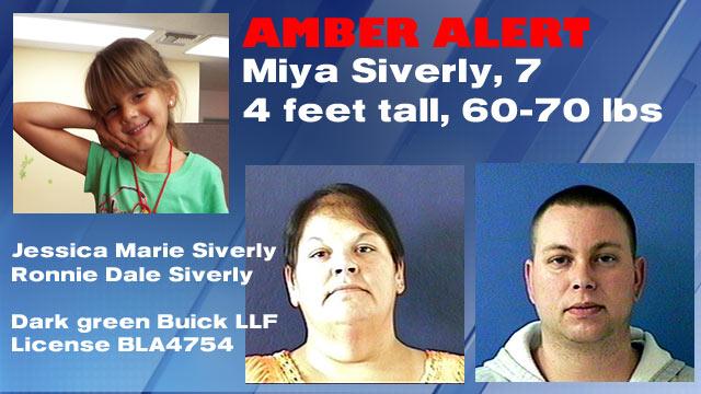 AmberAlert DETAILS: 7-year-old Miya Siverly taken near Snowflake ...