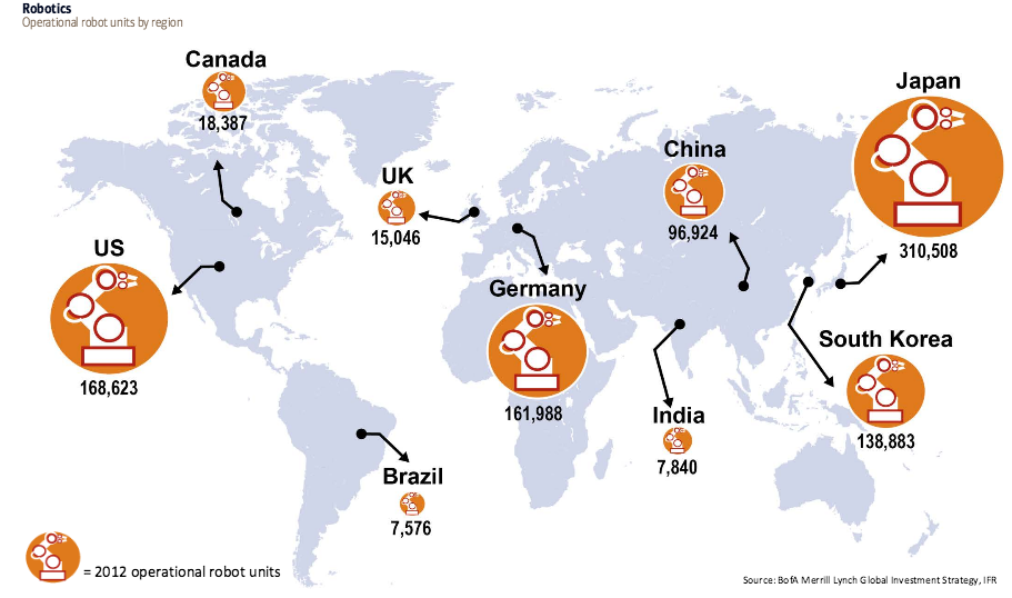 These five maps from Bank of America show the major global trends ... These five maps from Bank of America show the major global trends ...