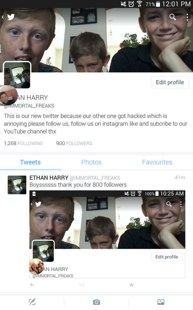 Ethan Harry's Instagram, Twitter & Facebook on IDCrawl