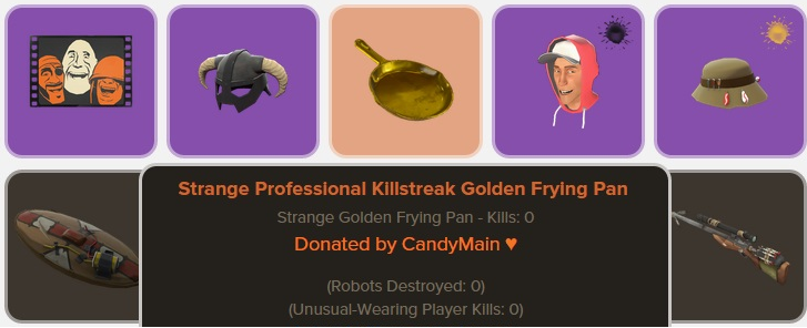 A Golden Pan has been donated for Tip of the Hats! : r/tf2