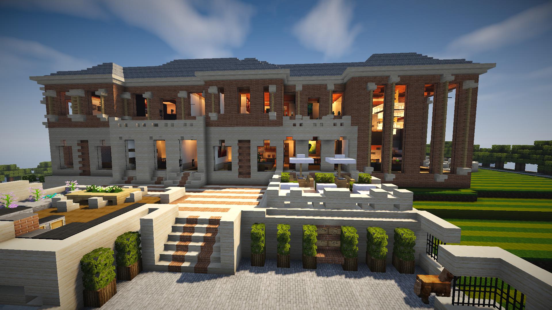 Minecraft Luxury Mansion Modern Luxury Mansion [1.12.2] / Карты