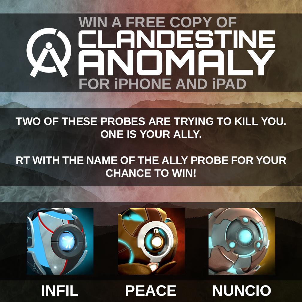 RT with your answer for a chance to win a free copy of Clandestine ...