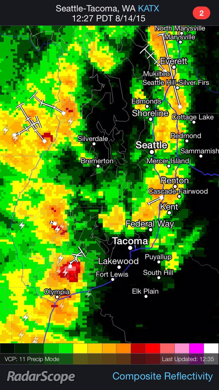 Seattle Weather Map Live Rain, Gusty Winds And Heavy Mountain Snow