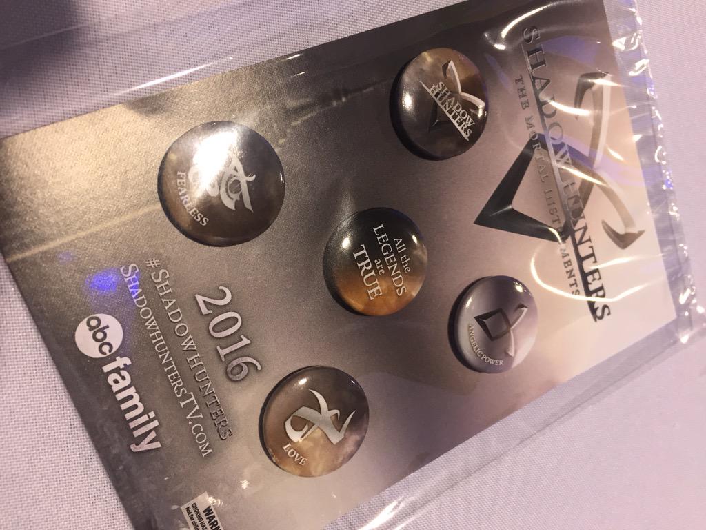 Photo: Shadowhunters pins at D23 Expo! « jace and clary network