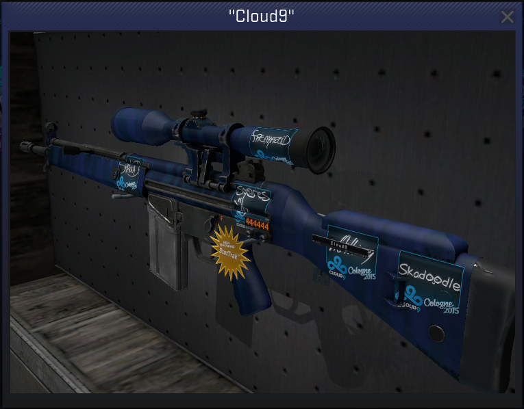 There should be another sticker slot on weapons so you can fit a whole ...