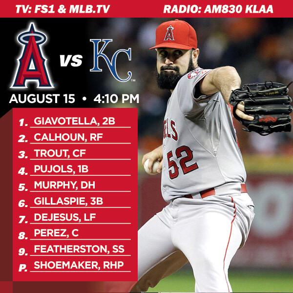 [LAA] @ KCR, 라인업 : MLBPARK