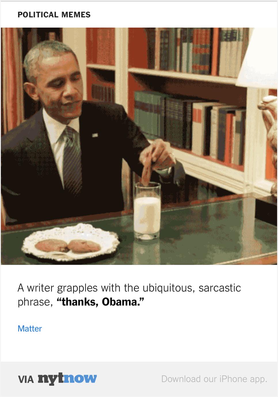 Thanks Obama Meme