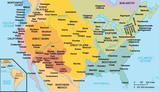 Ancient American Civilizations Map