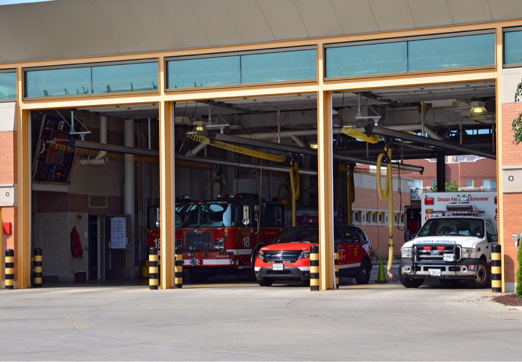 Inside @chicagofire station 18 (aka 51) where @nbcchicagofire is shot ...
