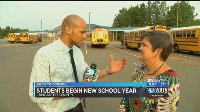 Ashtonpellom speaking live with the principal of Indian Land Elementary ...