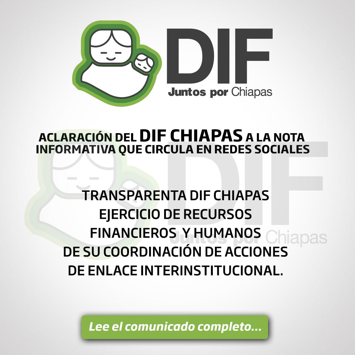 Dif Chiapas Logo Entrega De Alimentos Y Suministros Llegarán A