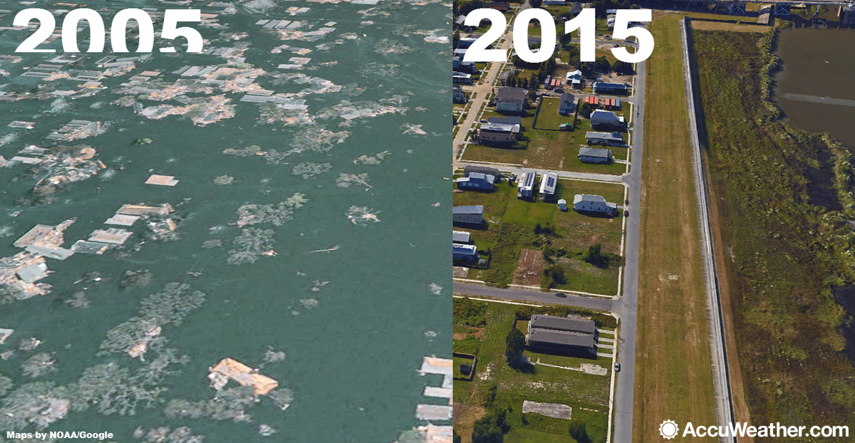 Hurricane Katrina Before During And After