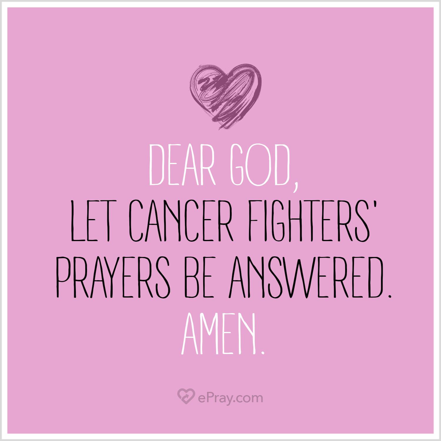 Cancer And God Prayer