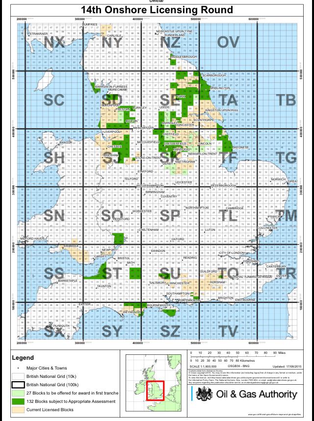 Here we go. Light green = new licences. Dark green = possible new ...