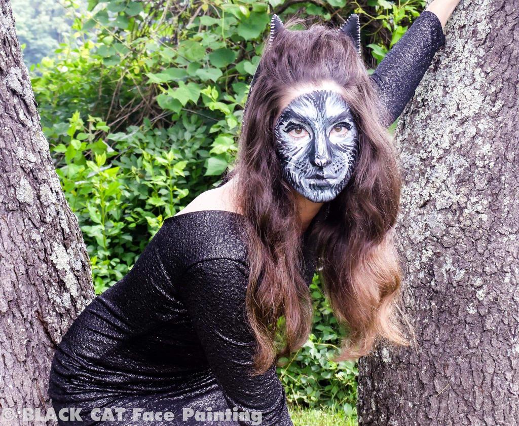 Black Cat Face Makeup