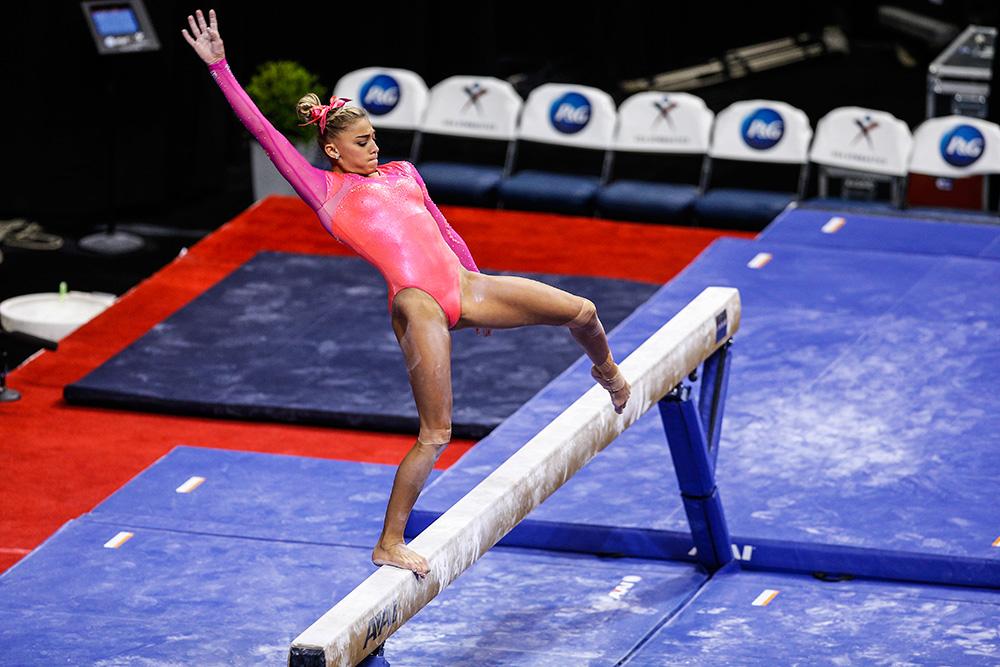 Ashton Locklear Ashton Locklear On Balance Beam In Pandg Gymnastics