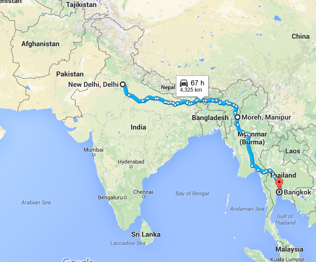 Myawaddy-Thinggan Nyenaung-Kawkareik section of highway linking India ...