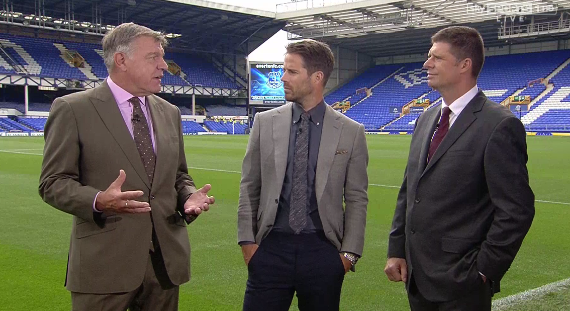 Sam Allardyce is with Jamie Redknapp and Niall Quinn on Sky Sports 1 HD ...