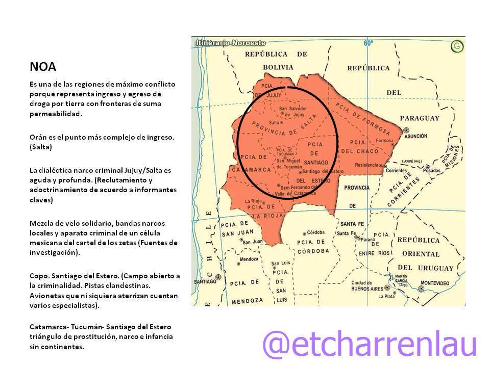Hoy es importante recordar el mapa del delito de la región del NOA ...